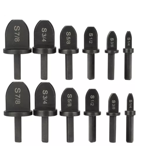 FABLE- 12X Swaging Tool Drill Bit Set Air Conditioner Copper Pipe ...