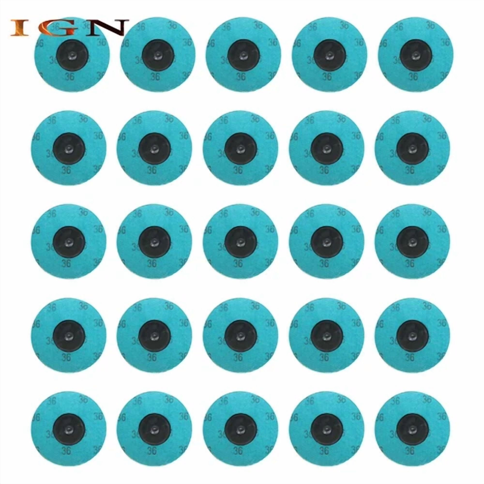 FABLE- 25× 3 Inch 36 Grit Aluminum Oxide Roll Lock Die Grinder Sanding ...