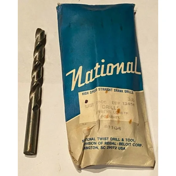 FABLE- 3/8" Hss Jobber Drill, National Twist Drill, Usa, 1/Lot ...