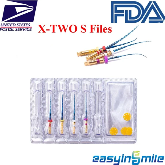 FABLE- 4Pcs Endo Niti Endodontic Rotary X-Two Files S Cross Section ...