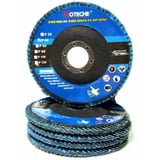 FABLE- 5 Pcs 4-1/2"X7/8" 40 Grit Blue Zirconia Flap Disc Angle Grinder ...