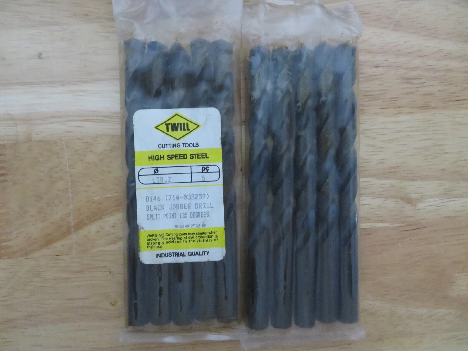 FABLE- 5 Pcs Twill Jobber Length Twist Drills Letter Z Split Point 135 ...