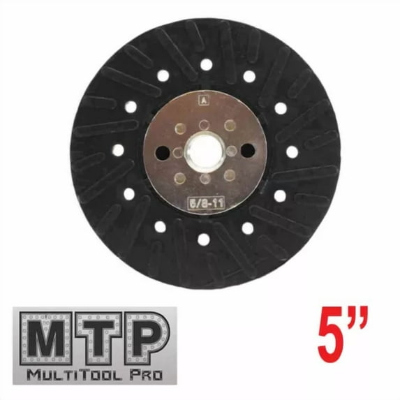 FABLE- 5" X 5/8"-11 Resin Fiber Disc Backing Pad With Lock Nut For ...