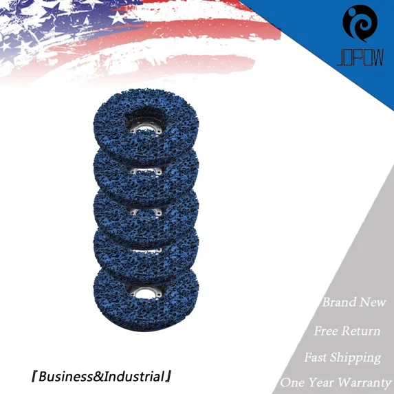 FABLE- 5Pc 4.5''X7/8" Poly Strip Disc Wheel Paint Rust Removal Clean ...