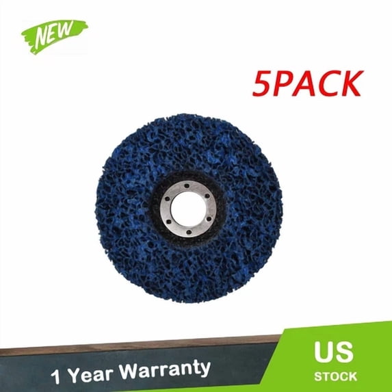 FABLE- 5Pc 4.5''X7/8" Poly Strip Disc Wheel Paint Rust Removal Clean ...