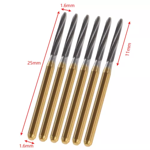FABLE- 6Pcs Dental Tungsten Carbide Surgical Bur Fg Zekrya Drills ...