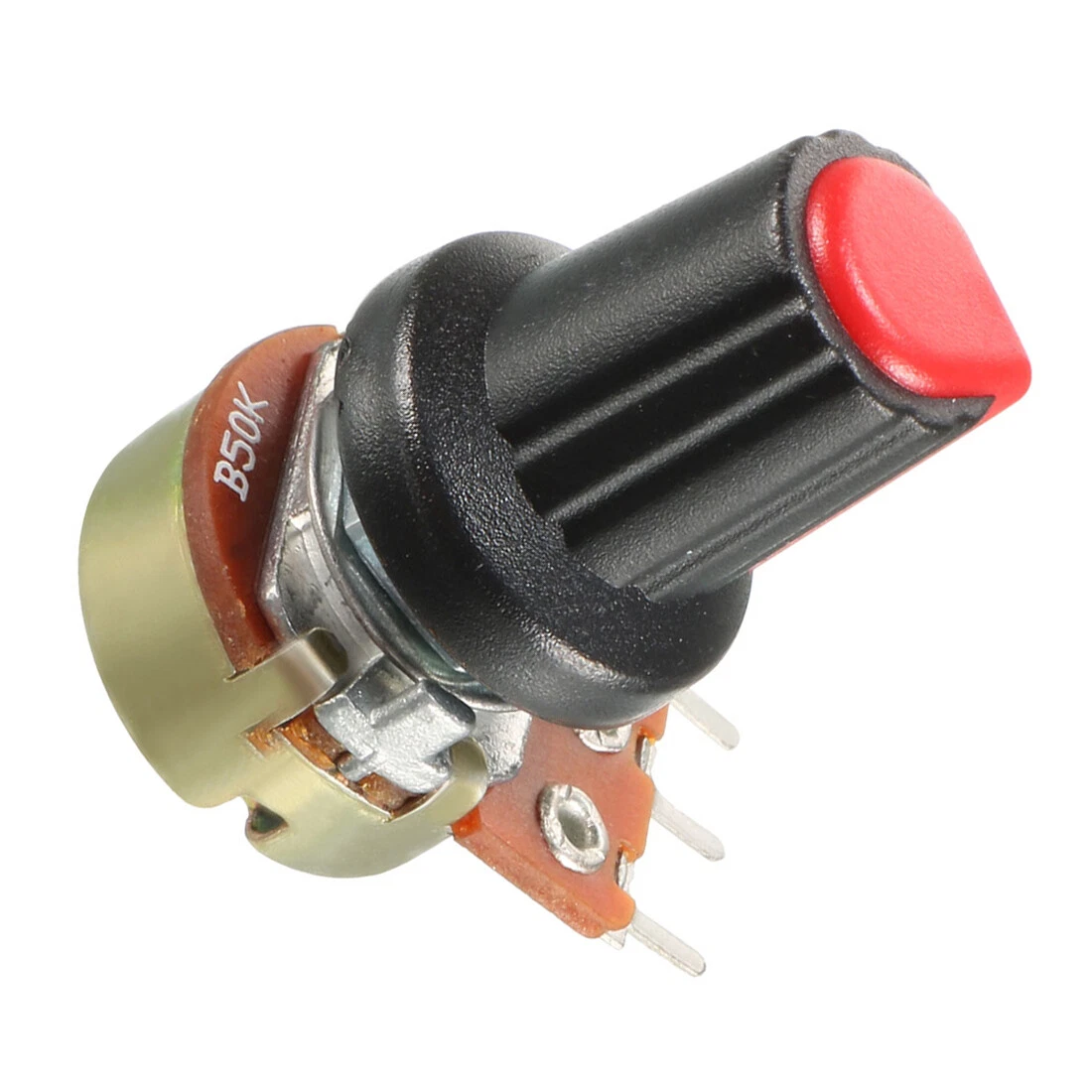 FABLE- 8Pcs, 50K Ohm Variable Resistors Single Turn Rotary Carbon Taper ...