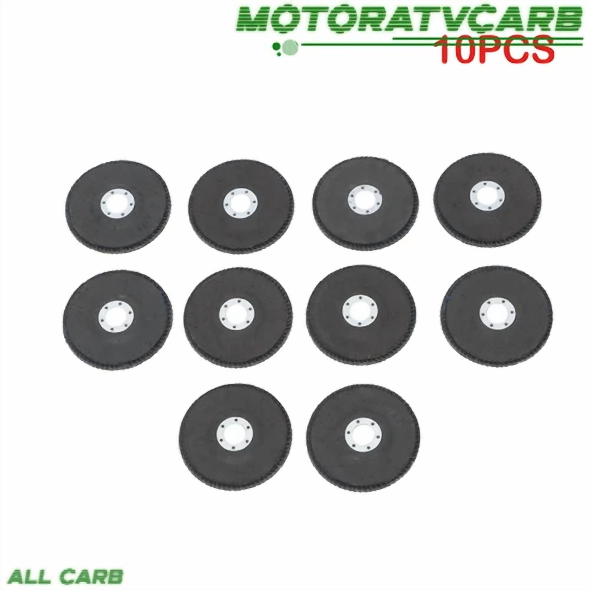 FABLE- All-Carb 10Pcs Flap Disc 4.5" × 7/8" 80 Grit Grinder Sanding ...