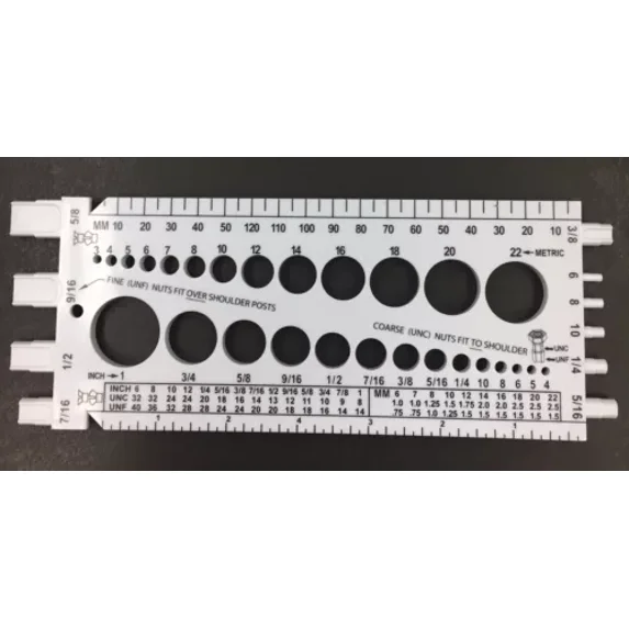 FABLE- Bolt Nut Screw Thread Fastener Gauge Checker Measure A Screw ...