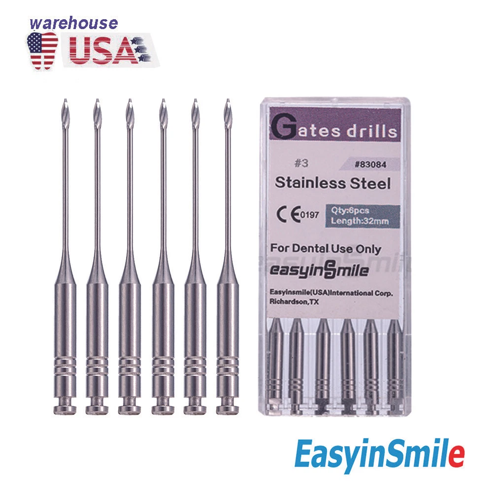 FABLE- Dental Endodontic Gates Drills Root Canal Stainless Steel #3 ...