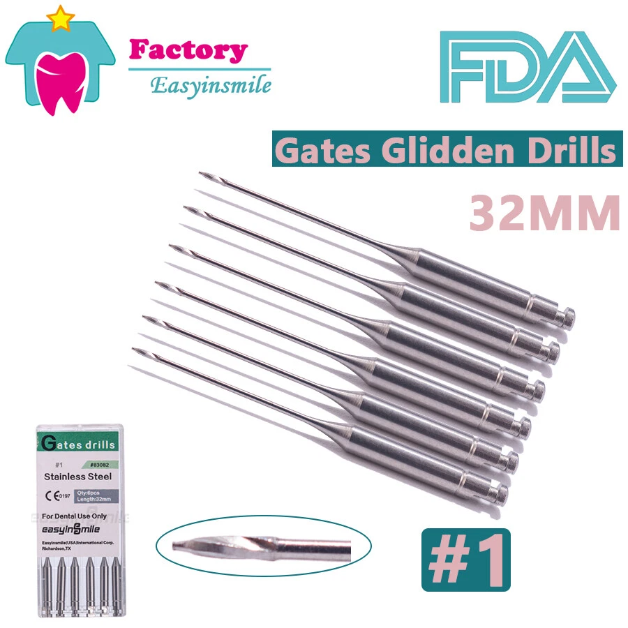 FABLE- Dental Endodontic Gates Glidden Drill Stainless Steel Root Canal ...