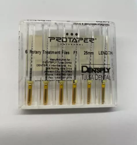 FABLE- Dentsply Protaper Universal F1/25Mm, 6 Rotary Treatment Files ...