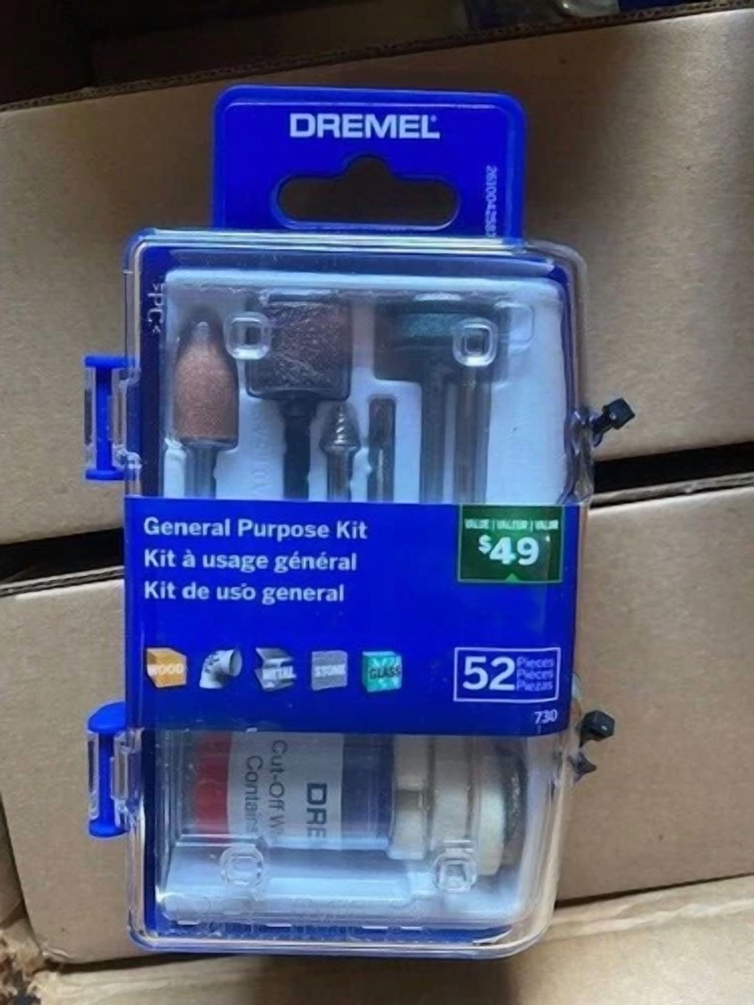 FABLE- Dremel General Purpose Kit For Rotary Tool, 52 Piece Dremel 730 ...