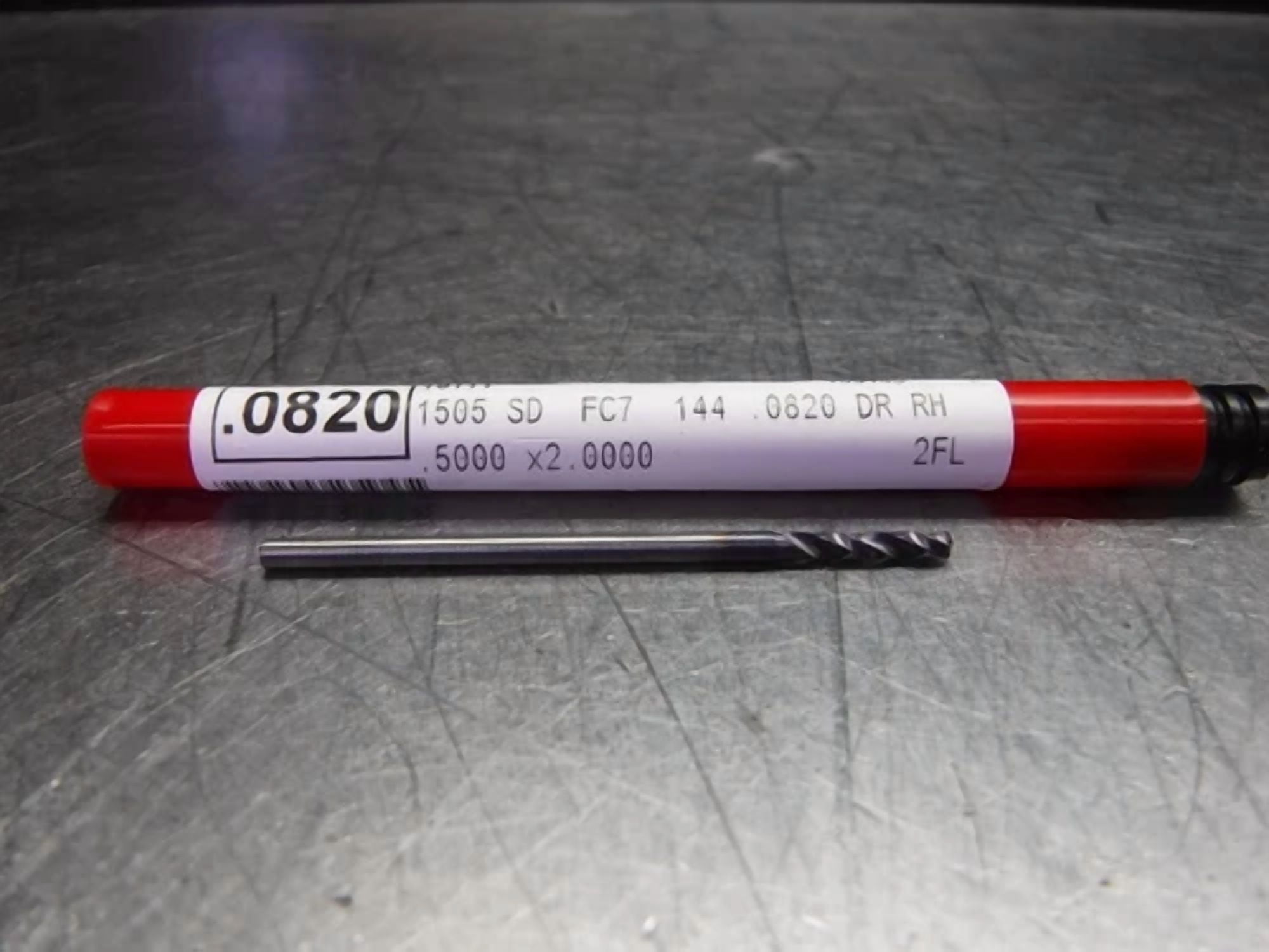 FABLE- Fullerton Tool #45 (.0820") Solid Carbide Drill 2 Flute 15111 ...