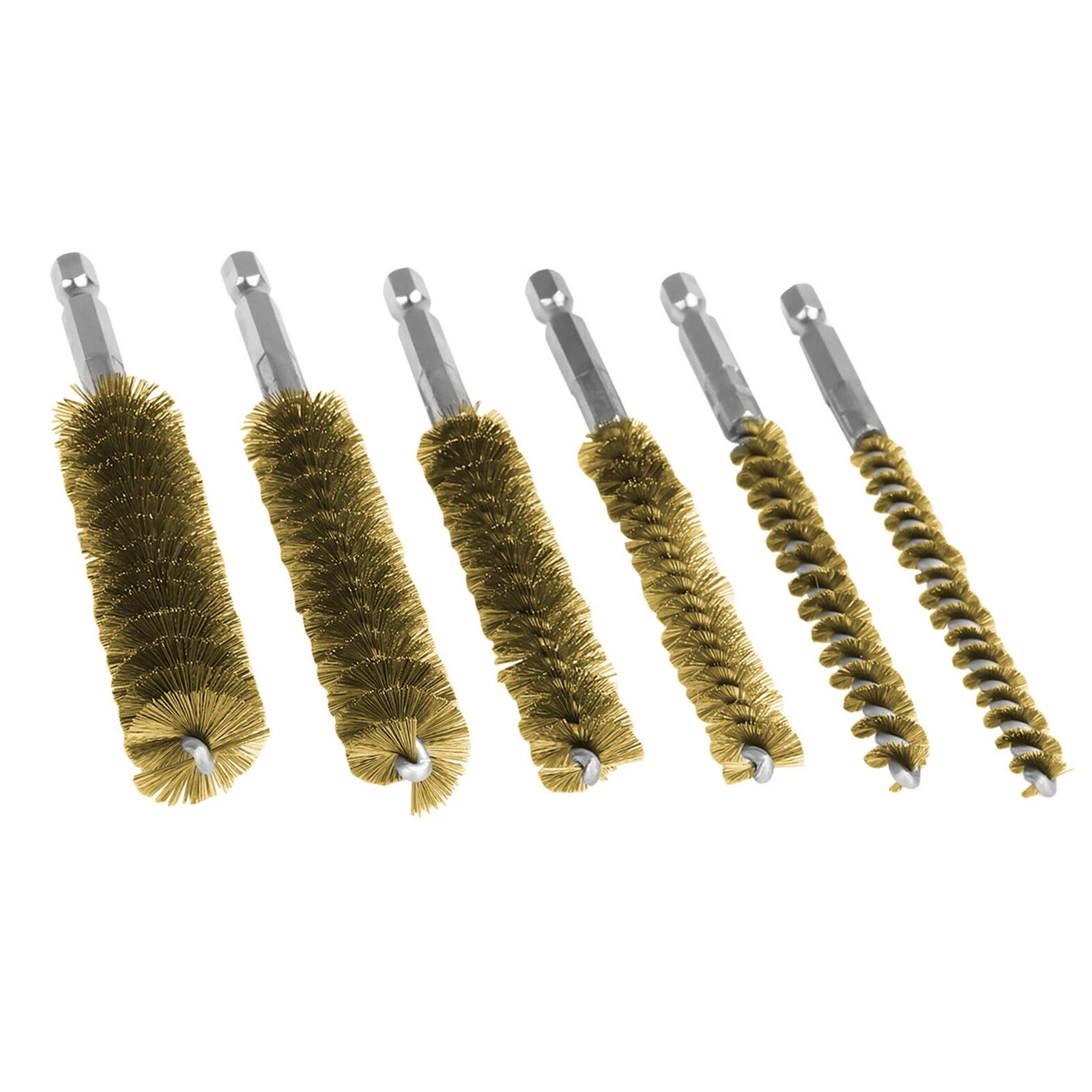 FABLE- Hex Shank Brass Bore Brush Set Power Drill For Cleaning ...