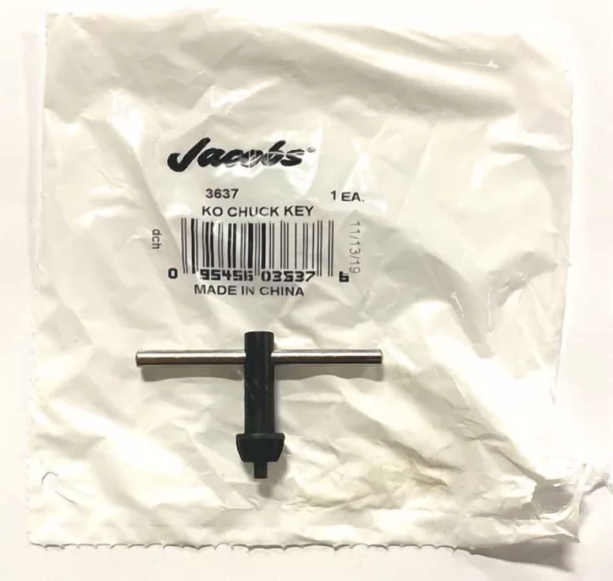 FABLE- Jacobs Drill Chuck Key Type Ko Pilot Size 1/8" #3637 - Walmart.com