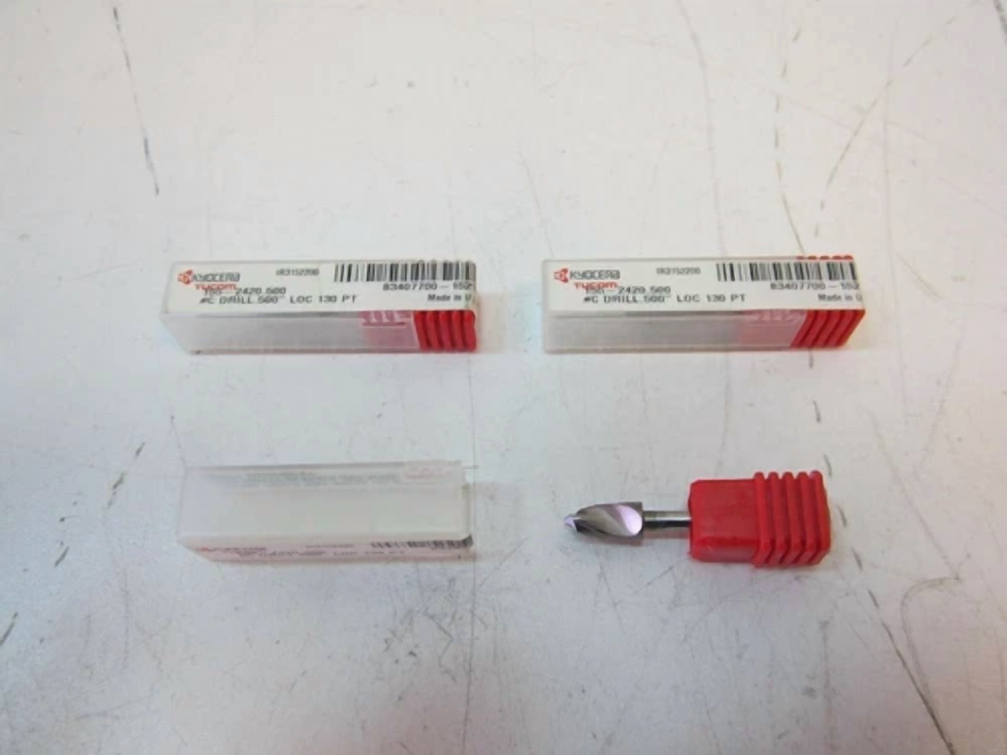 FABLE- Kyocera #C (155-2420.500) .2420" X 1/8" Drill Bits - Lot Of 3 ...