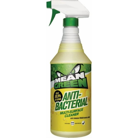 FABLE- Mean Green Anti-Bacterial Multi-Surface Cleaner 32 Fl.Oz. Spray ...