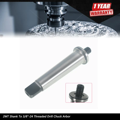 FABLE- Morse Taper 2Mt Shank To 3/8"-24 Threaded Drill Chuck Arbor Mt2 ...