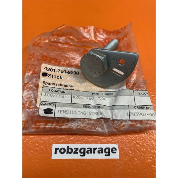 FABLE- New Oem Stihl Ts200 Ts350 Ave Ts360 Ts510 Ts760 Adjusting / Tensioning Screw —B6 ...