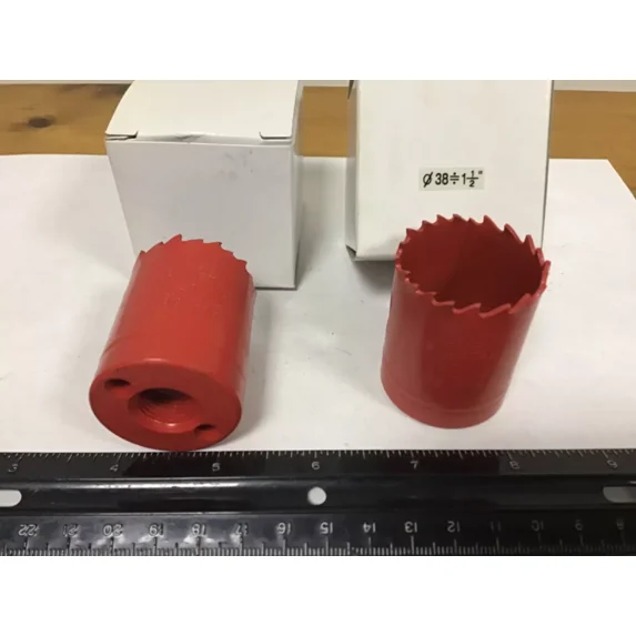 FABLE- New. Qty (2) 1 1/2” Diameter Bi-Metal Hole Saws, 5/8 - 18 Arbor ...