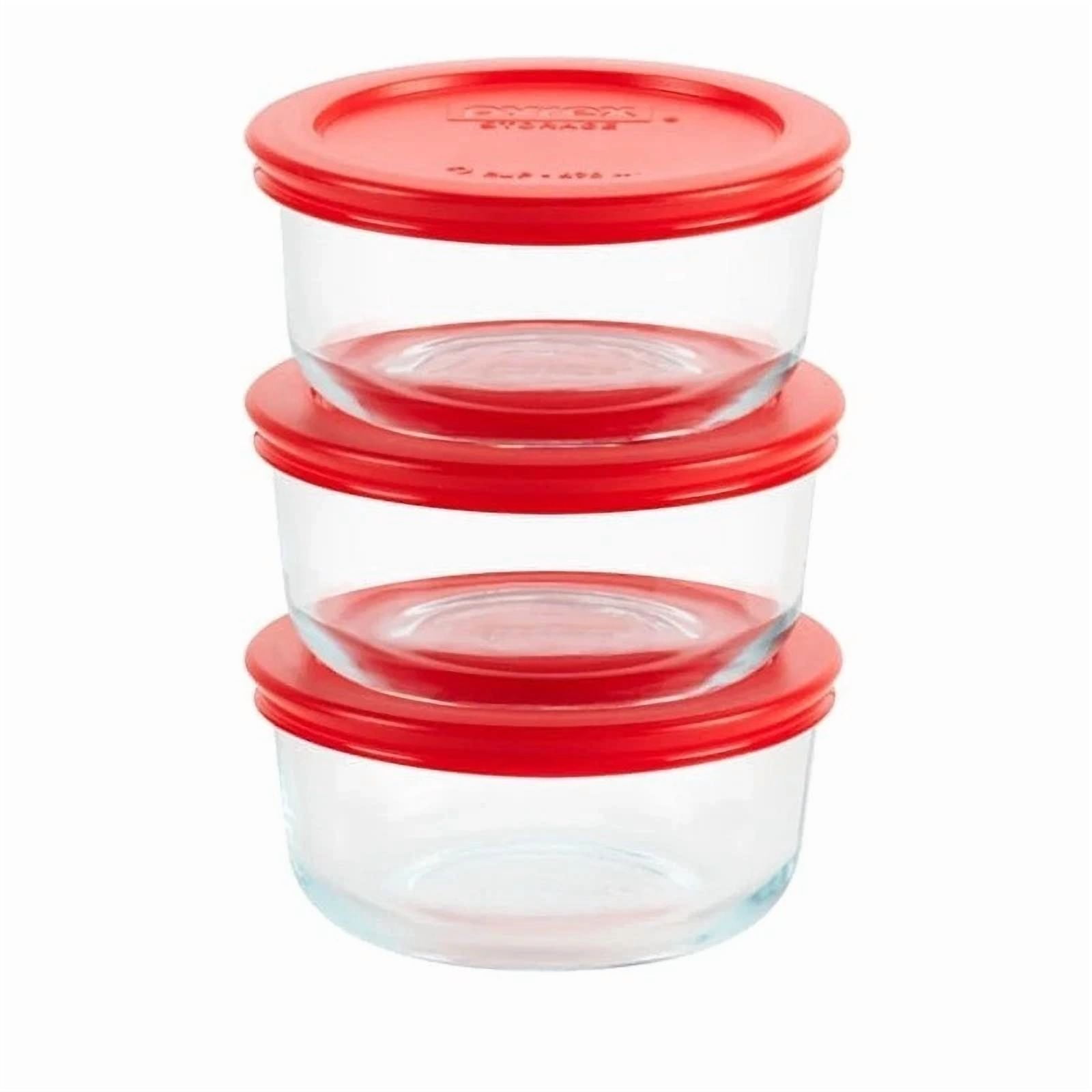 FABLE- Pyrex Simply Store 2-Cup Glass Food Storage Container, Round ...