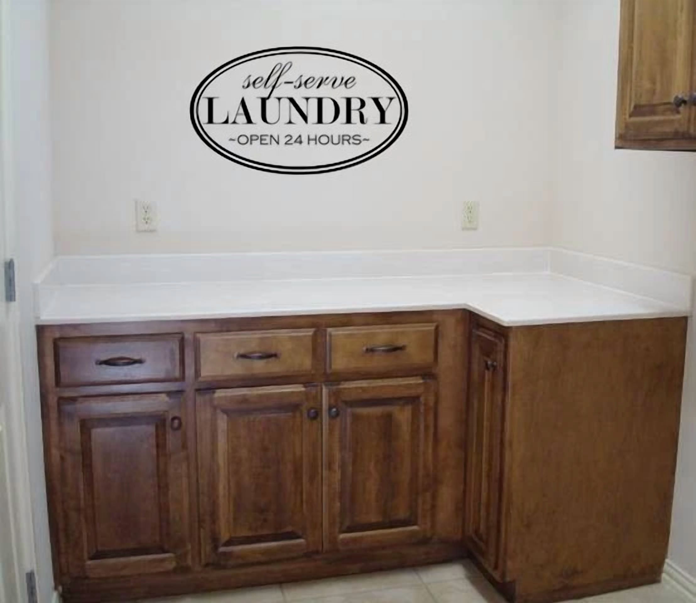 FABLE- Self Serve Laundry Room Vinyl Wall Decal Quote Decor Words ...