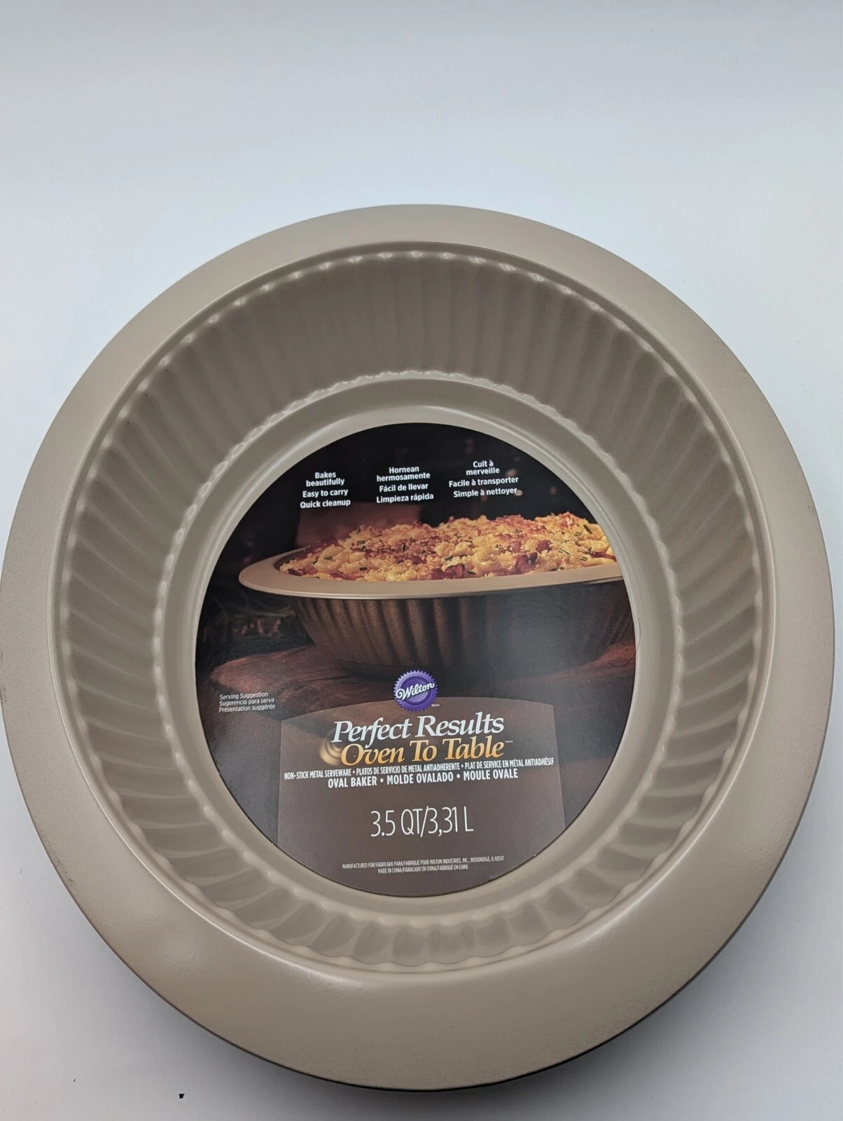 FABLE- Wilton: Perfect Results 3.5 Qt "Oven To Table" Oval Baker #2105 ...