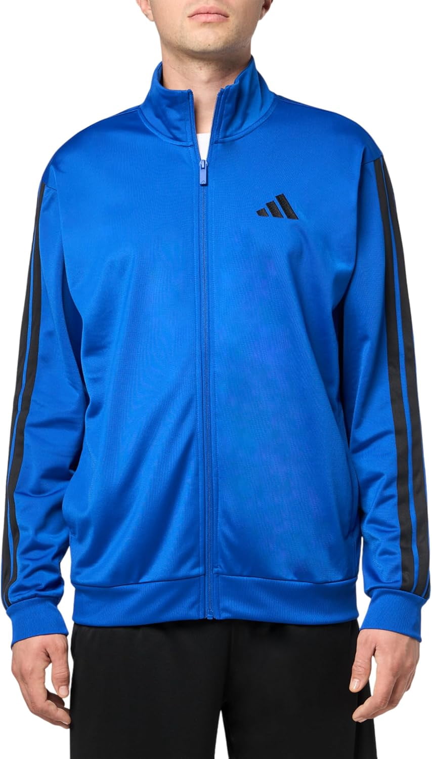 FABREJAY Men's 3-Stripes Tricot Track Top, Team Royal Blue - Walmart.com