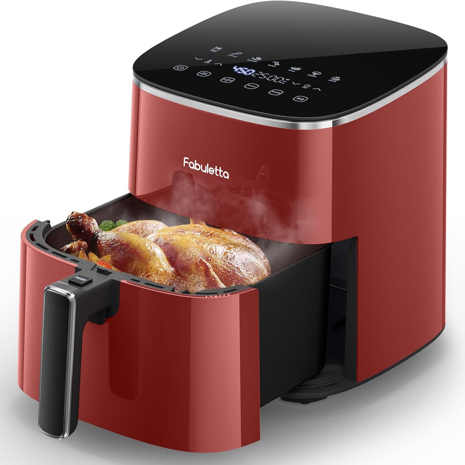 FABULETTA Air Fryer 6QT, 11-in-1 Large Air Fryers, 450F Max Crisp ...
