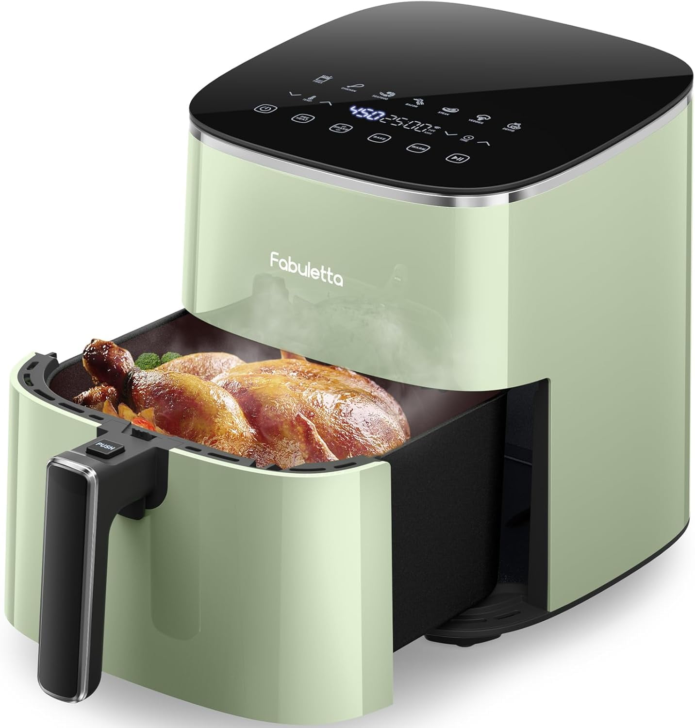 FABULETTA Air Fryer 6QT, 11-in-1 Large Air Fryers, 450F Max Crisp ...