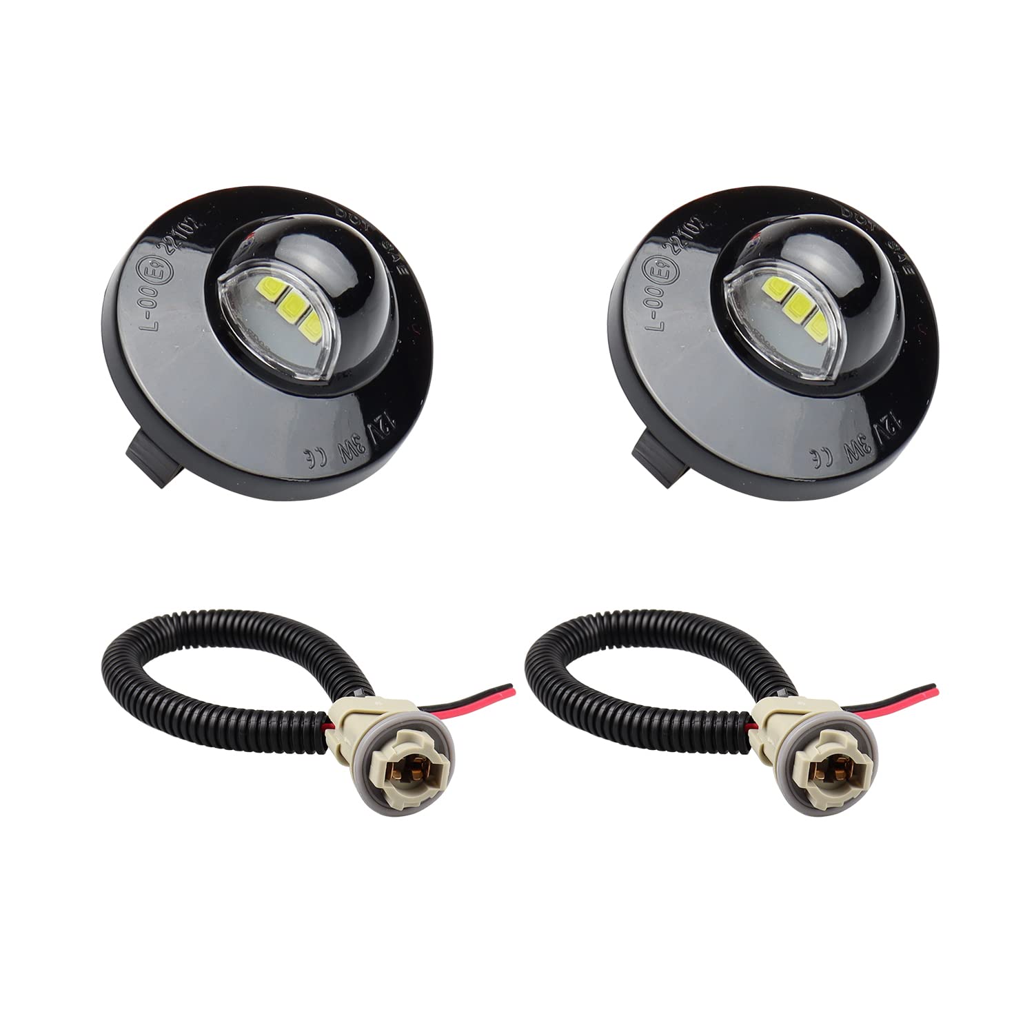 FACAILAHA LED License Plate IFF17 Light Tag Lights With Socket Wiring ...