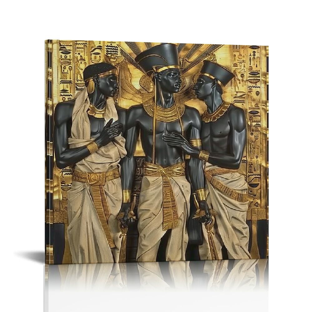 FACANNAP Ancient Egypt Art Posters Egyptian Pharaoh And Maidens Wall ...