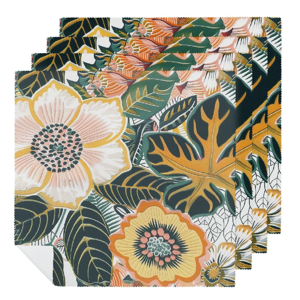 FACANNAP AnyDesign Vintage Boho Floral Paper Napkins Disposable Flower ...