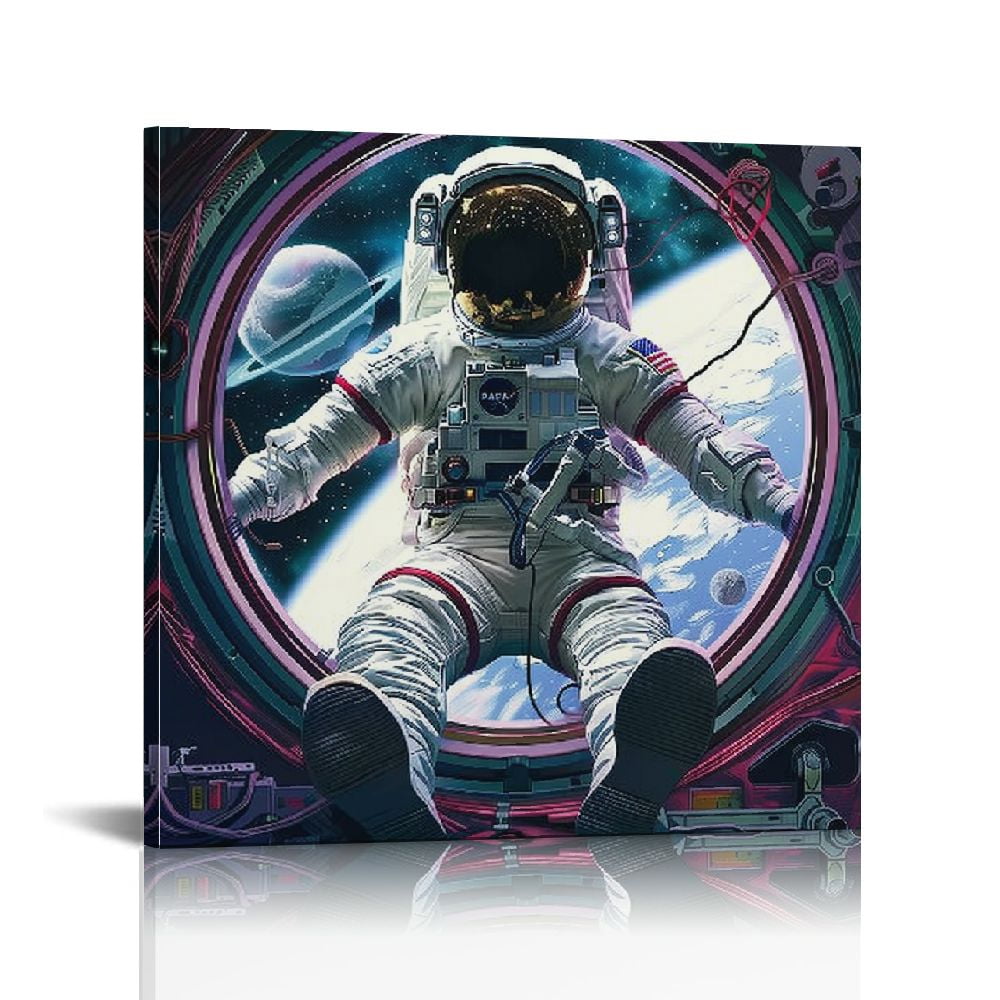 FACANNAP Astronaut Wall Art Spaceman Posters, Cosmic Exploration Dream ...