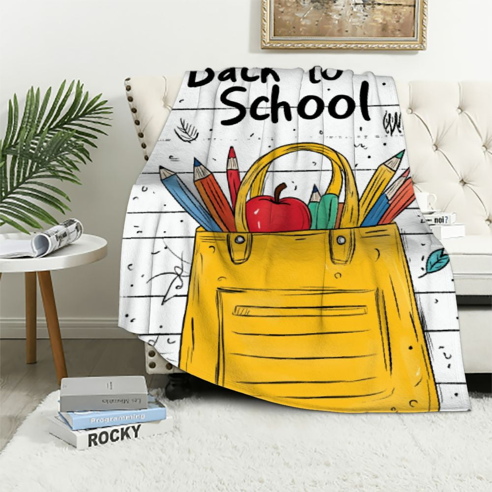 FACANNAP Back to School Flannel Blanket Exquisite Gifts for All Seasons ...