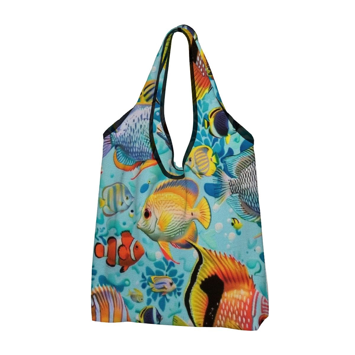 FACANNAP Colorful Fish Fishes-Marine Life Pattern Fish Lovers Gift Tote ...