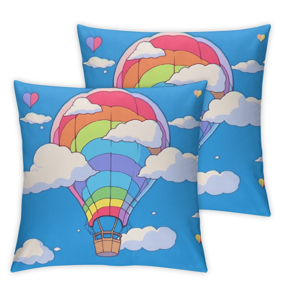 FACANNAP Cute Hot Air Balloon Throw Pillow 18x18in - Walmart.com
