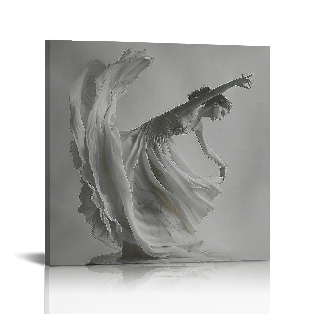 FACANNAP Dancing Girl Wall Art Ballerina Canvas Painting Modern Dance ...