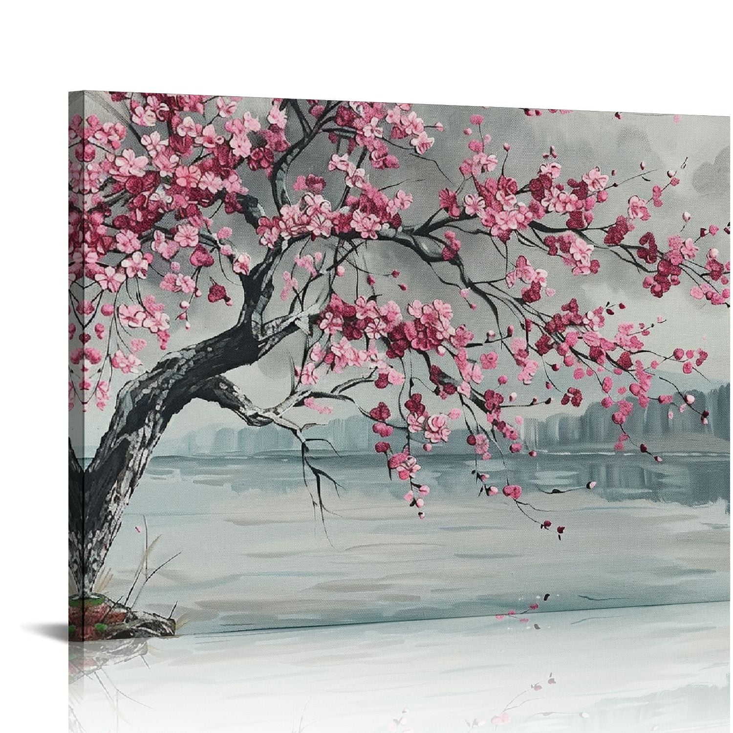 FACANNAP Flower Wall Art Hand-Painted Floral Oil Painting On Canvas ...
