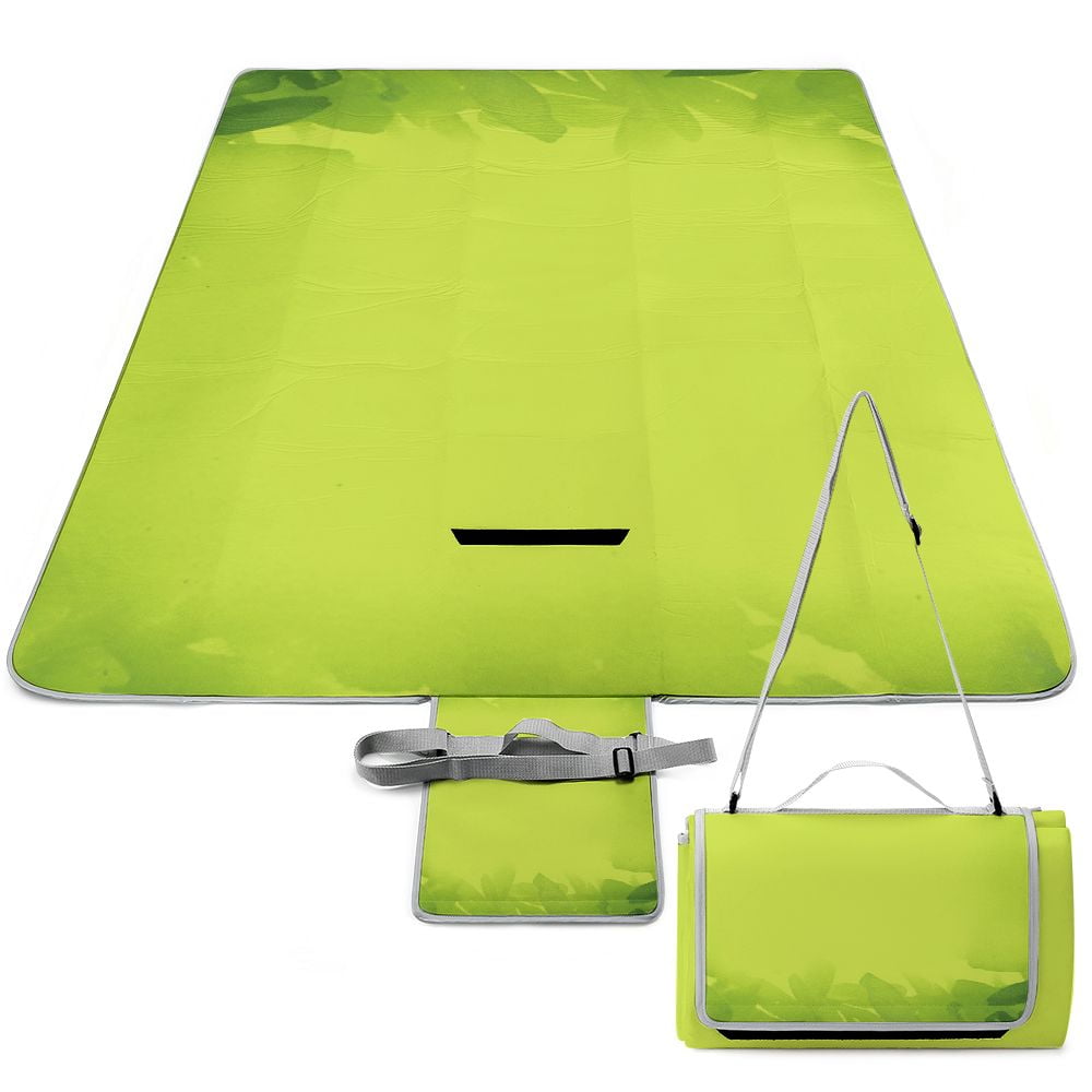 FACANNAP Leaves Square Outdoor Picnic Blanket for Camping, Park, Beach ...
