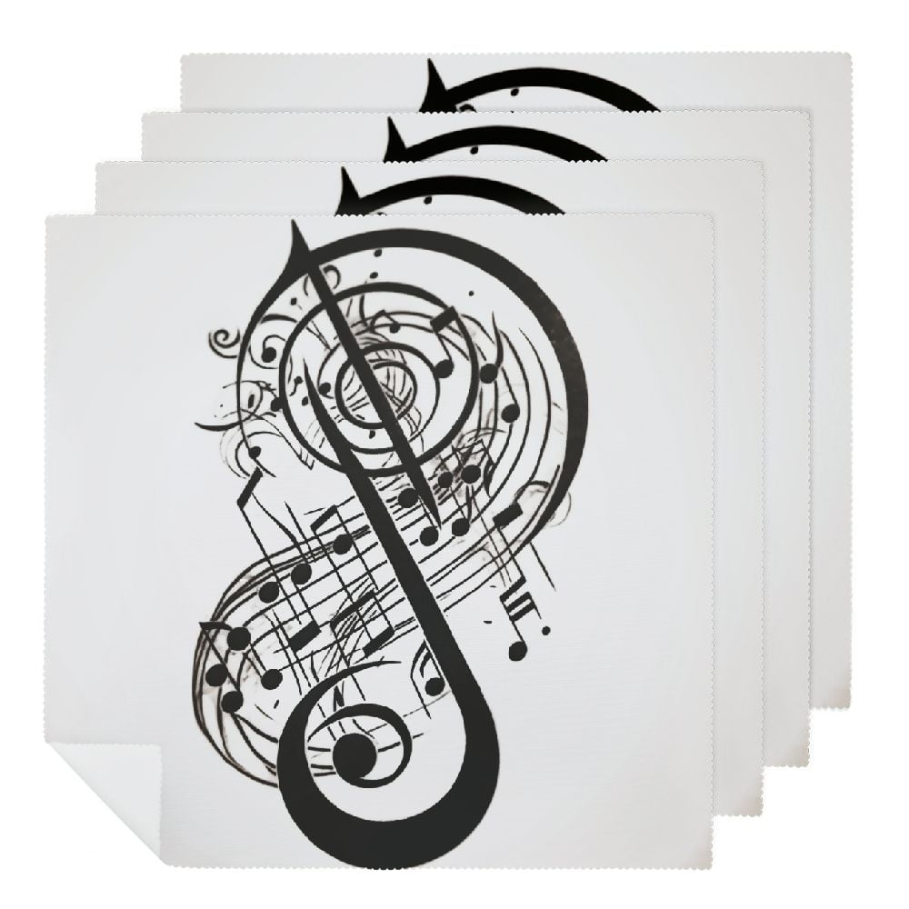 FACANNAP Music Theme Party Decorations Musical Note Plates Napkins ...
