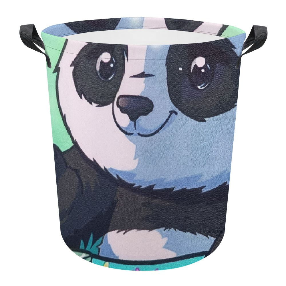 FACANNAP Panda Bear Honey Jar Oxford Cloth Laundry Basket Collapsible ...