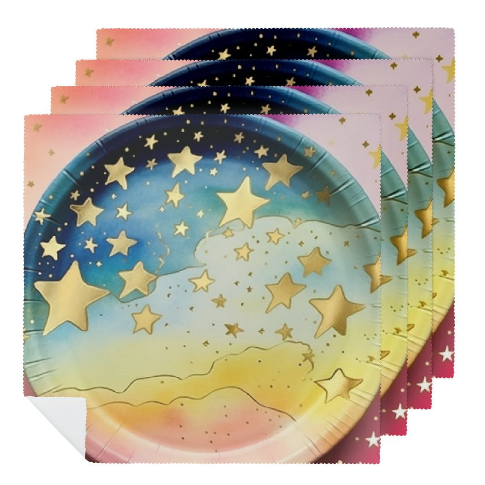 FACANNAP Pastel Party Decorations Supplies, Pastel Plates Set ...