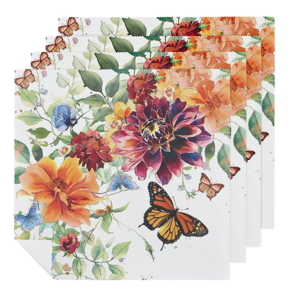FACANNAP Soft Triple-ply Paper Luncheon Napkins, Sweet Floral Themed ...