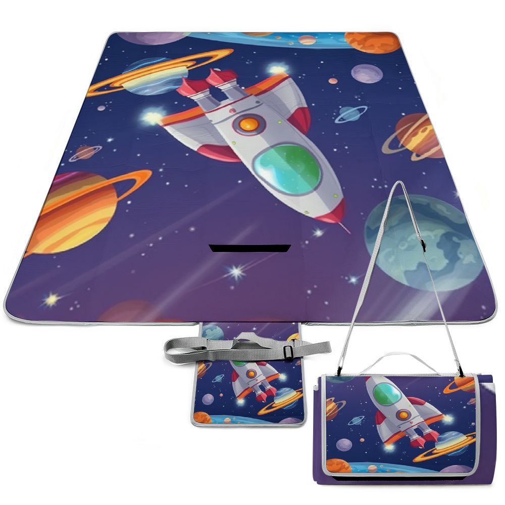 FACANNAP Space Shuttle Rocket Ship Cartoon Character Square Outdoor ...