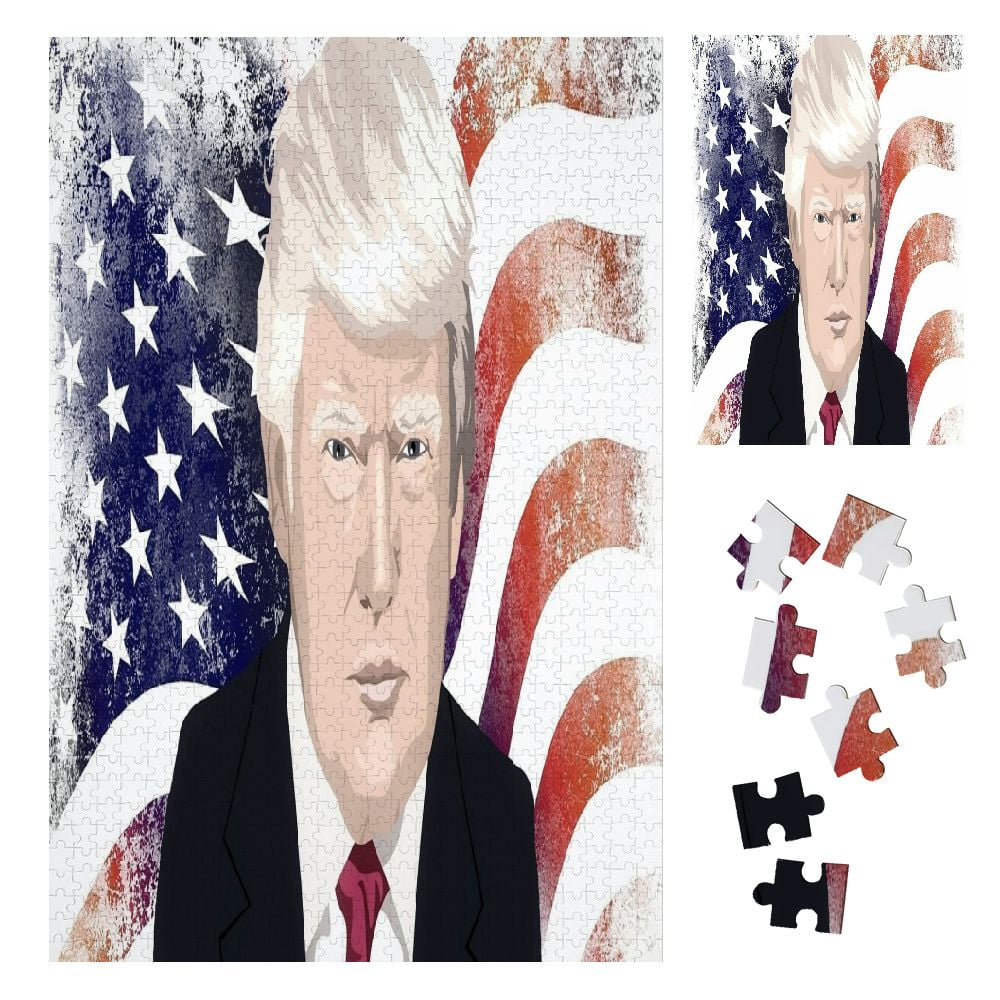 FACANNAP Trump Wood Vertical Edition Wooden Jigsaw Puzzle Family ...