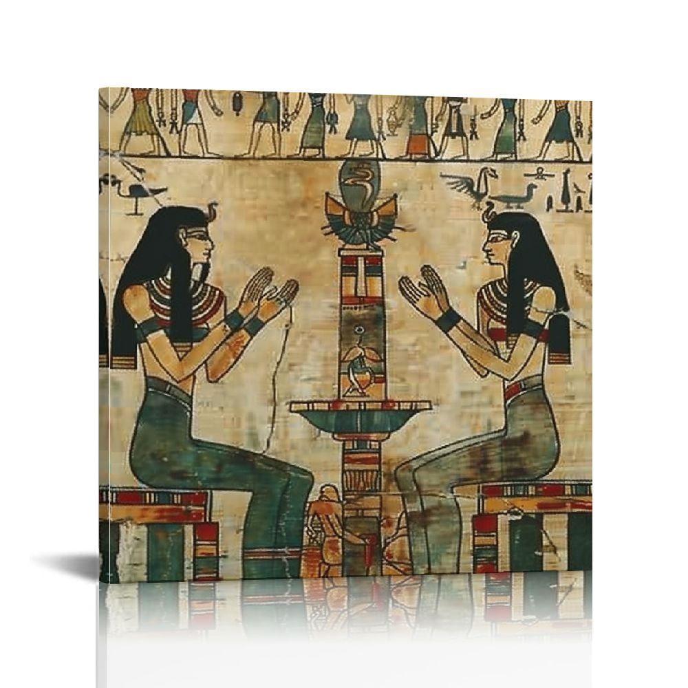 FACANNAP Vintage Ancient Egyptian Hieroglyphs Mythology Poster Wall Art ...