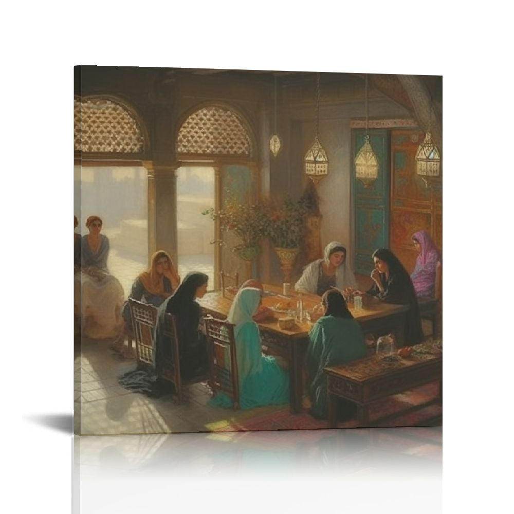 FACANNAP Vintage Poster Muslim Middle Eastern Painting Wall Art Deco ...