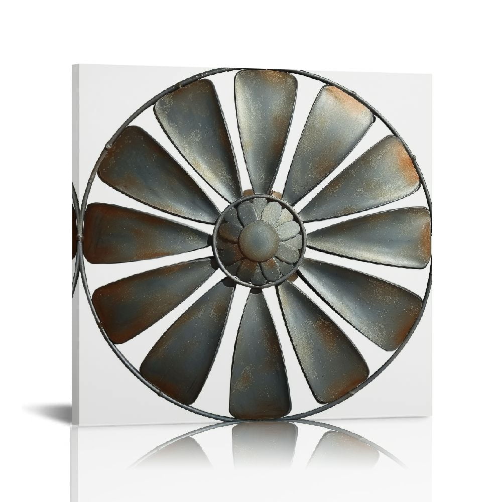 FACANNAP Windmill, Galvanized Hanging Wall Decor, Farmhouse Wall ...